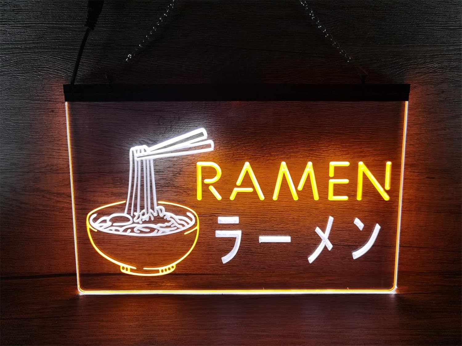 Amazon.com : Neon Lights Signs Ramen LED Neon Sign, Plug Powered Dual ...