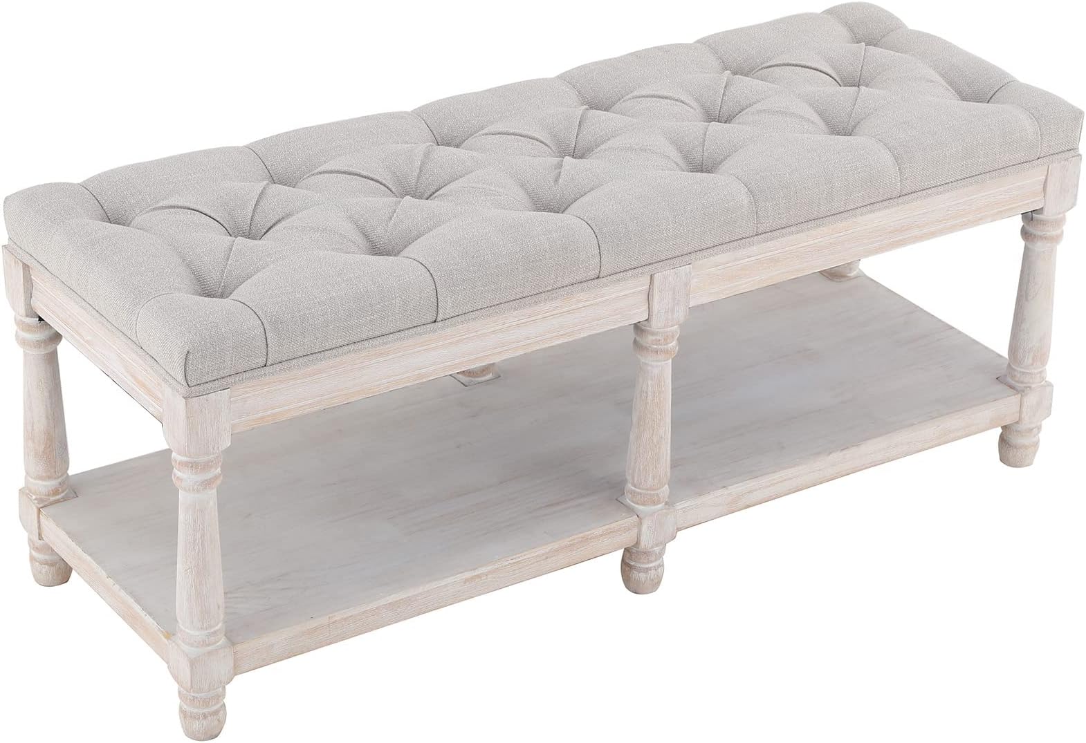 Amazon.com: Liberty Furniture Magnolia Manor White Bed Bench : Home ...