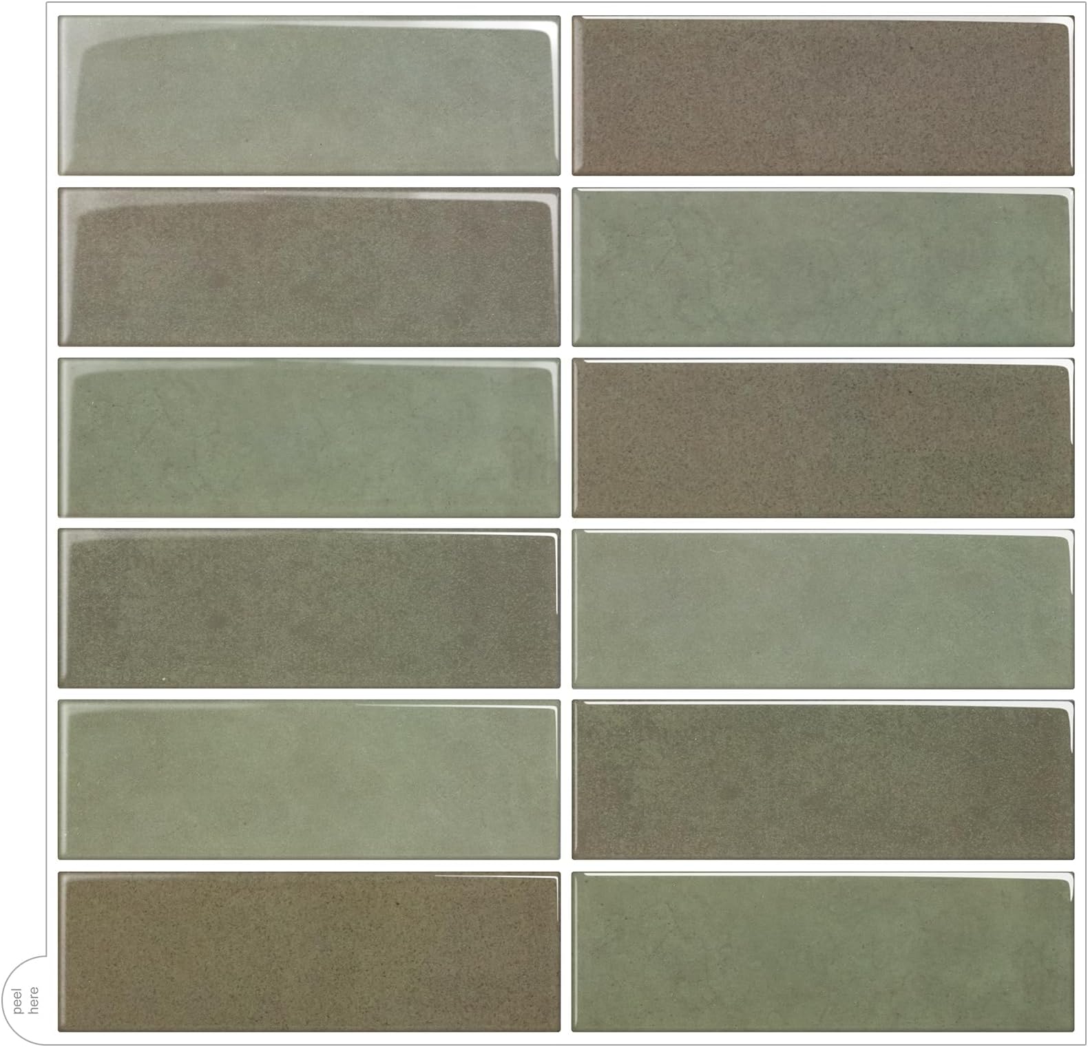 Amazon.com: Vinyl Floor Wall Tile Sticker, Non-Slip Sticky Back Tile ...