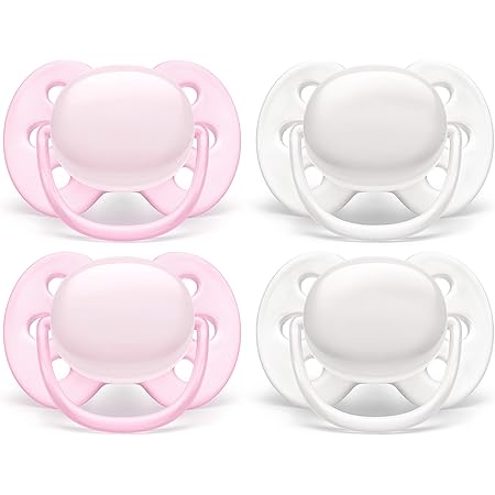 Amazon.com: Philips Avent Soothie Heart Pacifier, 0-3 Months, Pink ...