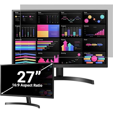 Amazon.com: IPROKKO [2 Pack] 27 Inch Computer Privacy Screen Filter for ...