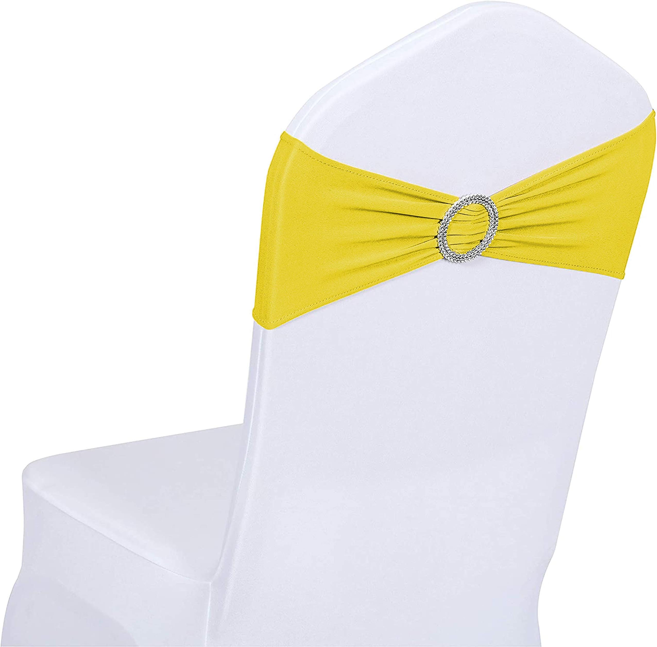 Amazon.com: VitalCozy 100 Pcs Spandex Chair Sashes with Heart Shaped ...
