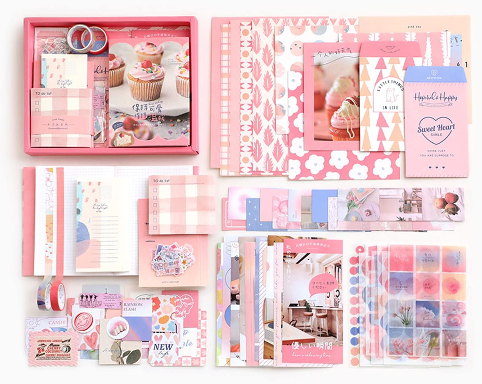 Amazon.com: UPSYTIO Vintage Scrapbook Kit, Journaling Scrapbooking ...