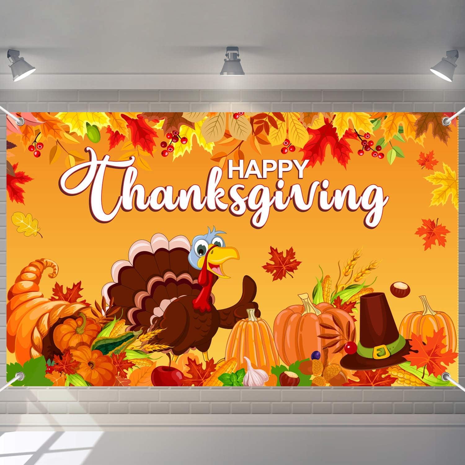 Amazon.com : Thanksgiving Decorations Happy Thanksgiving Banner ...