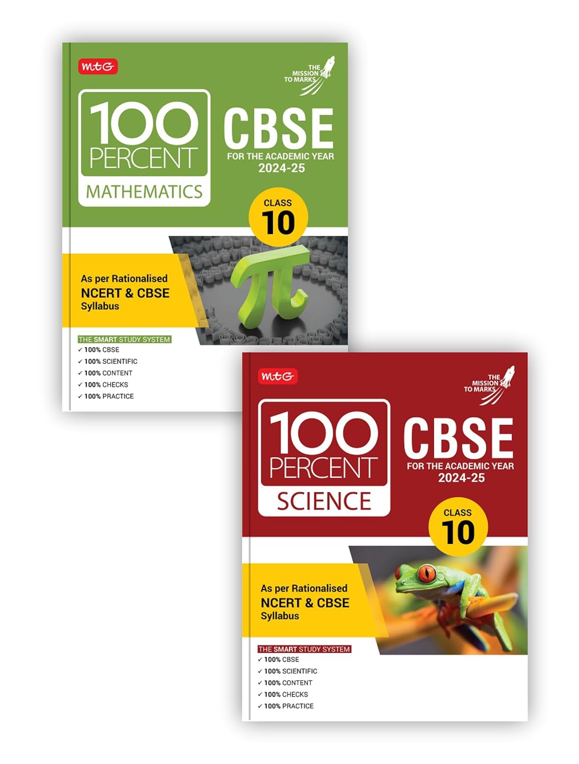 MTG 100 Percent Mathematics & Science For Class 10 CBSE Board Exam 2024 ...