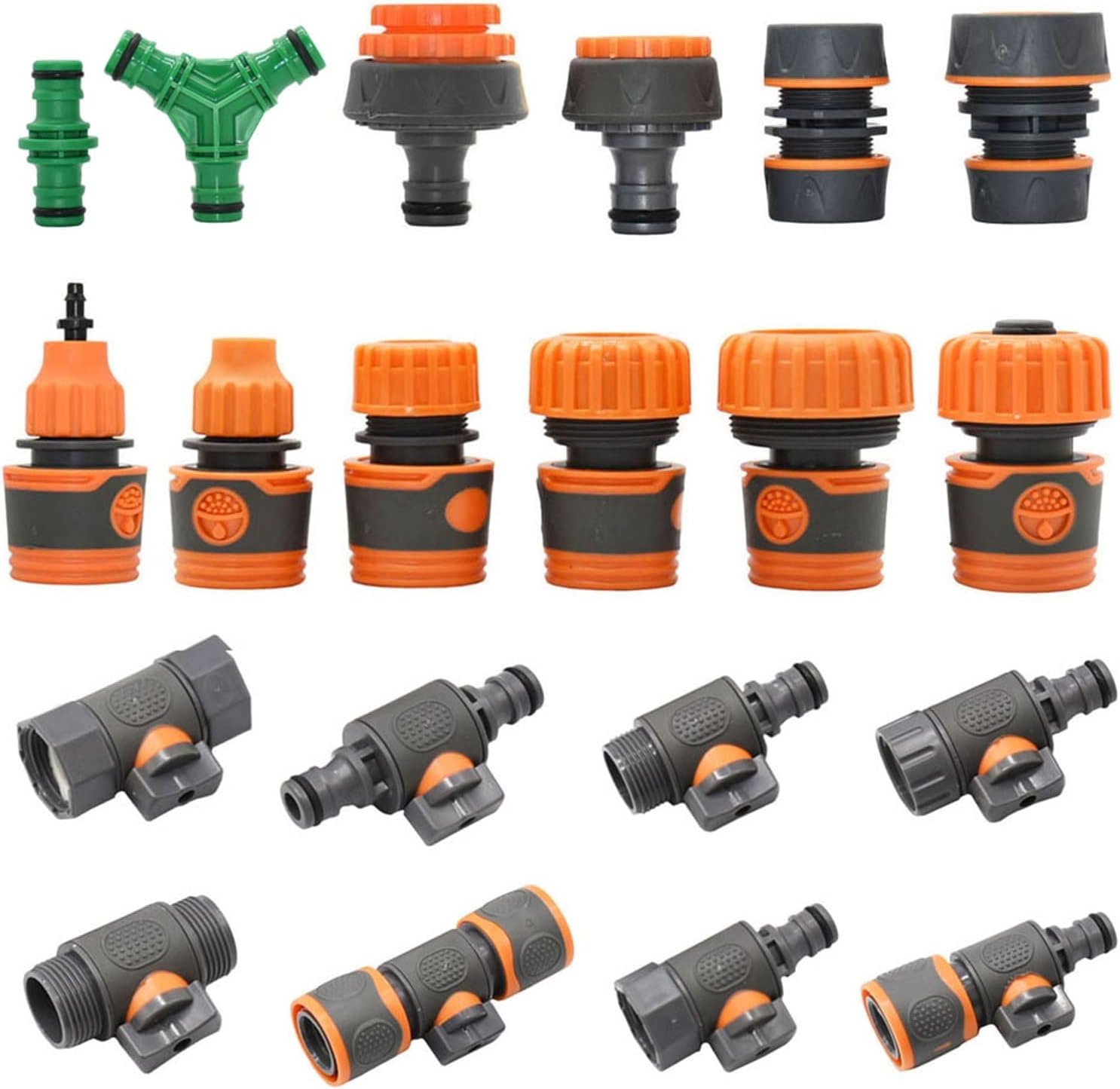 LILOA Irrigation Garden Hose Connector Garden Tap 16mm Nipples Coupler ...