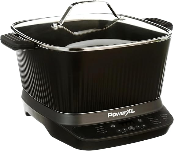 Amazon.com: Power-XL StirMax 7.5 Qt Multi-Cooker, 9 Presets, One-Touch ...