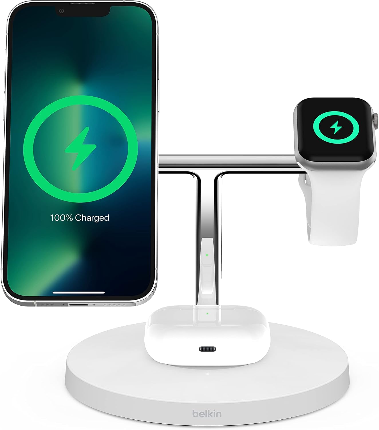Belkin MagSafe 3-in-1 Wireless Charging Stand - 2ND GEN w/ 33% Faster ...