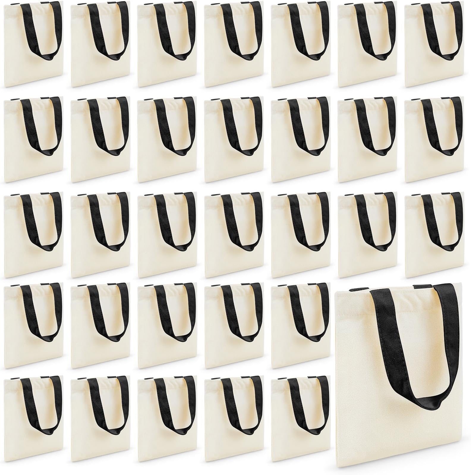 Amazon.com - Super Z Outlet 8" x 8" Canvas Tote Sacks Natural Color for ...