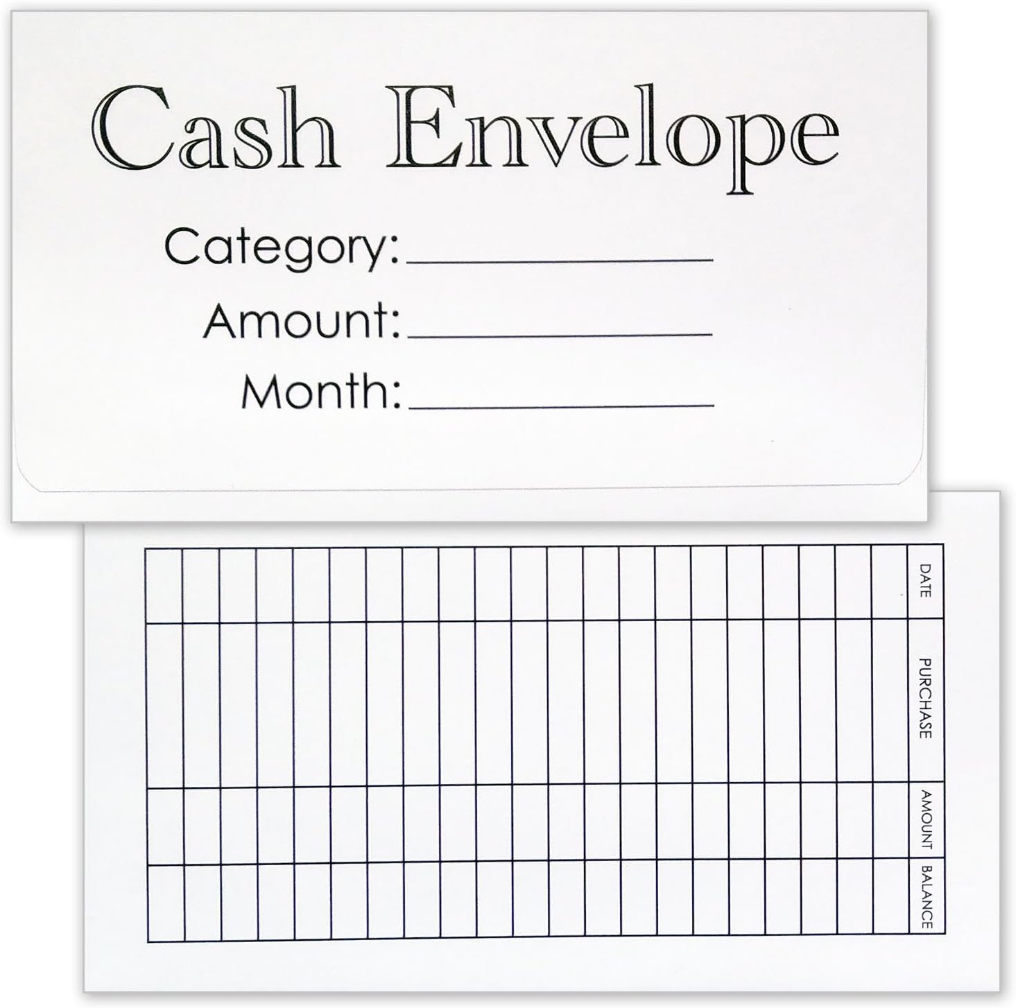 Amazon.com : Cash Envelope System - 24 Pack Money Budgeting Envelopes ...