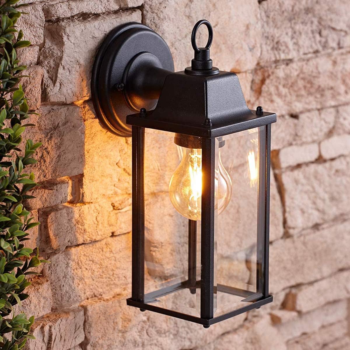Philips LED Lampada da Parete Buzzard, per Esterni, Attacco E27, Nero ...