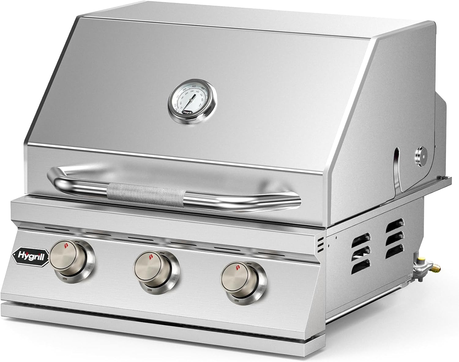 Amazon.com: Hygrill Heavy Duty 3-Burner Built In Grill, Stainless Steel ...