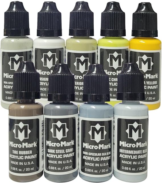 Amazon.com: MicroMark USAAF Pacific WW2 Essential Acrylic Paint Set, 9 ...