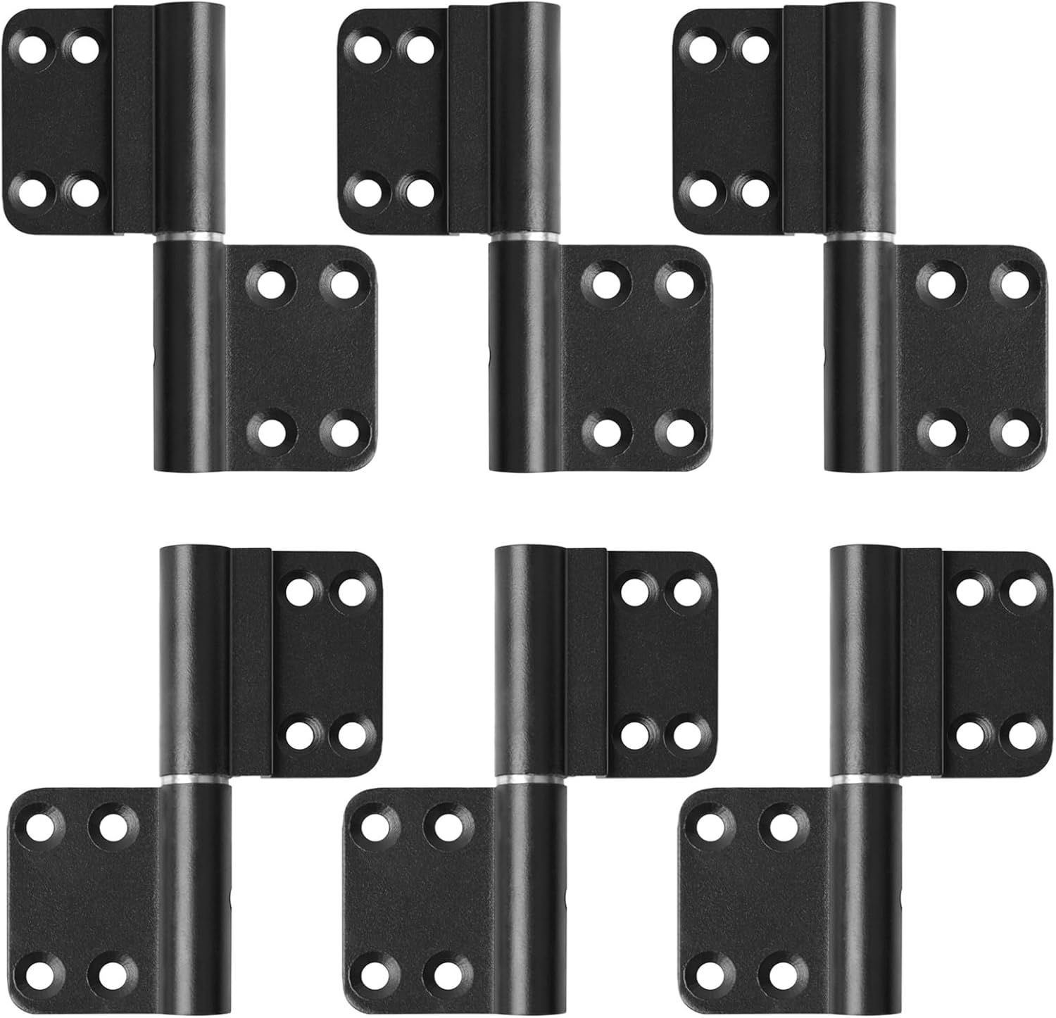 6 PCS 3-3/4 Inches Black Aluminum Alloy Lift Off Door Hinges, Flag ...