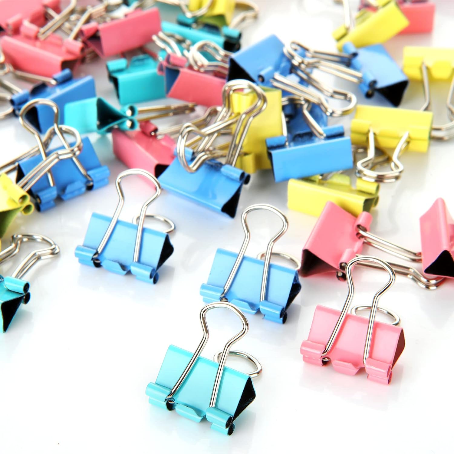 GOYADA 360 PCS Small Bulldog Clips, 15mm Metal Binder Clips, Coloured ...