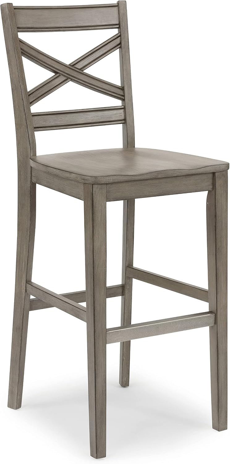 Amazon.com: Homestyles Mountain Lodge Gray Bar Stool : Home & Kitchen