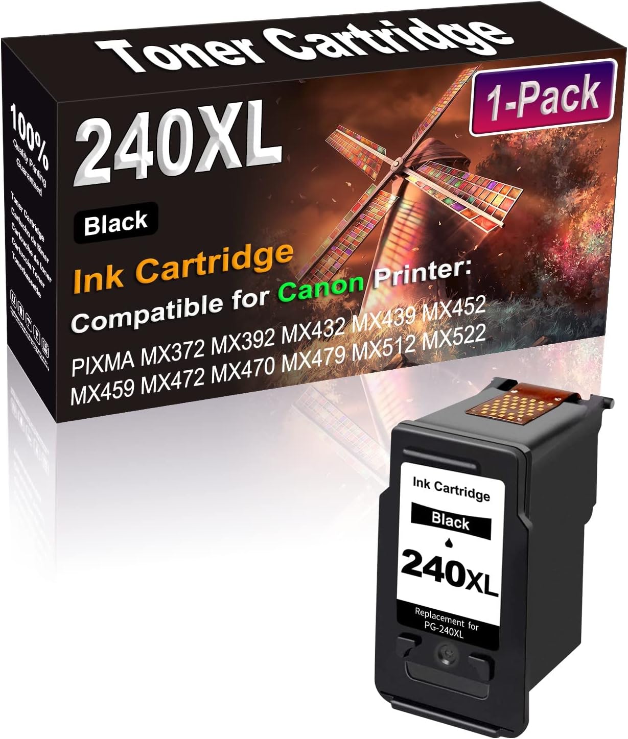 Amazon.com: 1-Pack (Black) Remanufactured Ink Cartridge (High Yield ...