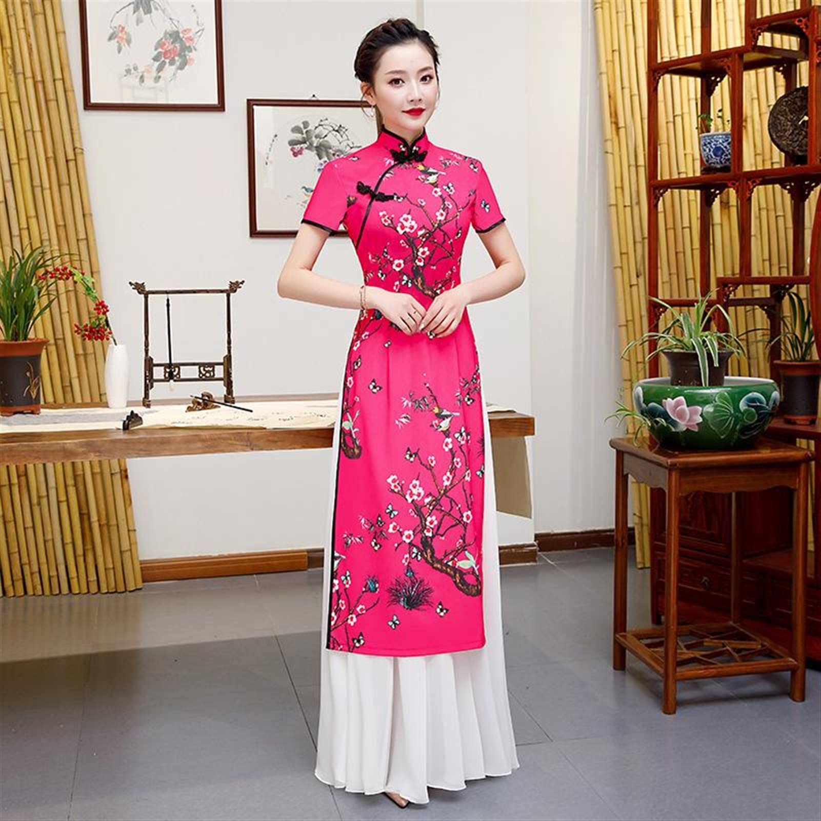 Sexy Ao Dai Satin