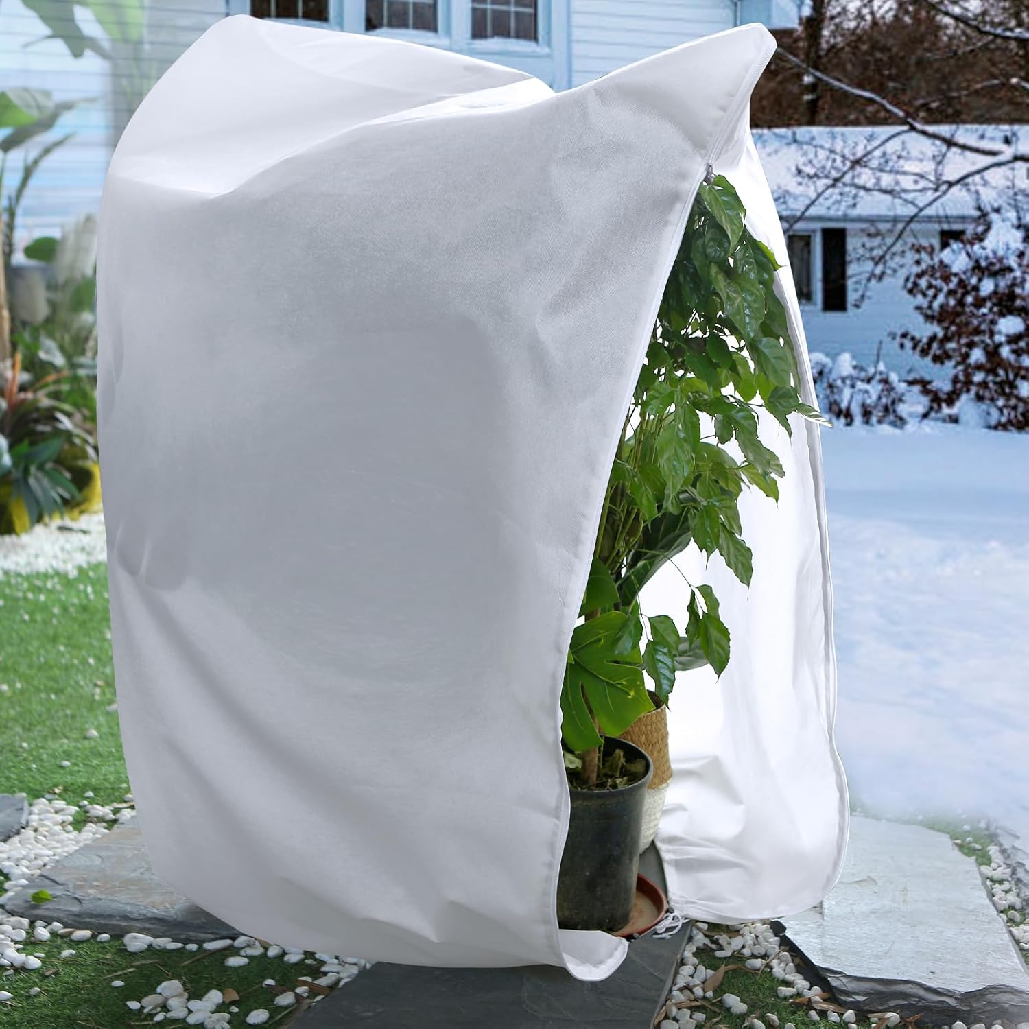 DazSpirit Plant Fleece Frost Protection, 200 x 240 cm Non-Woven Garden ...