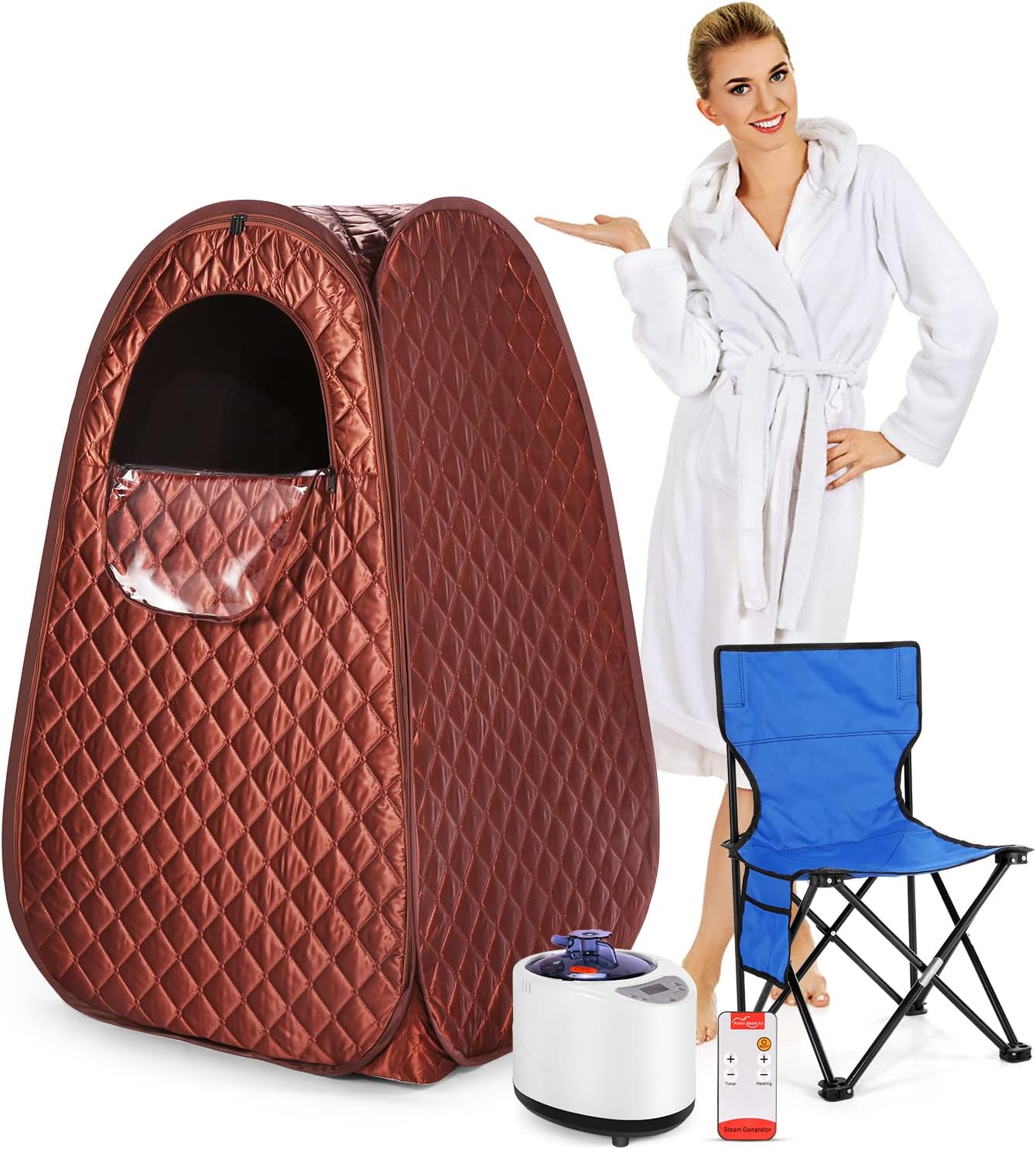 Amazon.com : Eitpaw Portable Sauna for Home, Personal Steam Sauna for ...