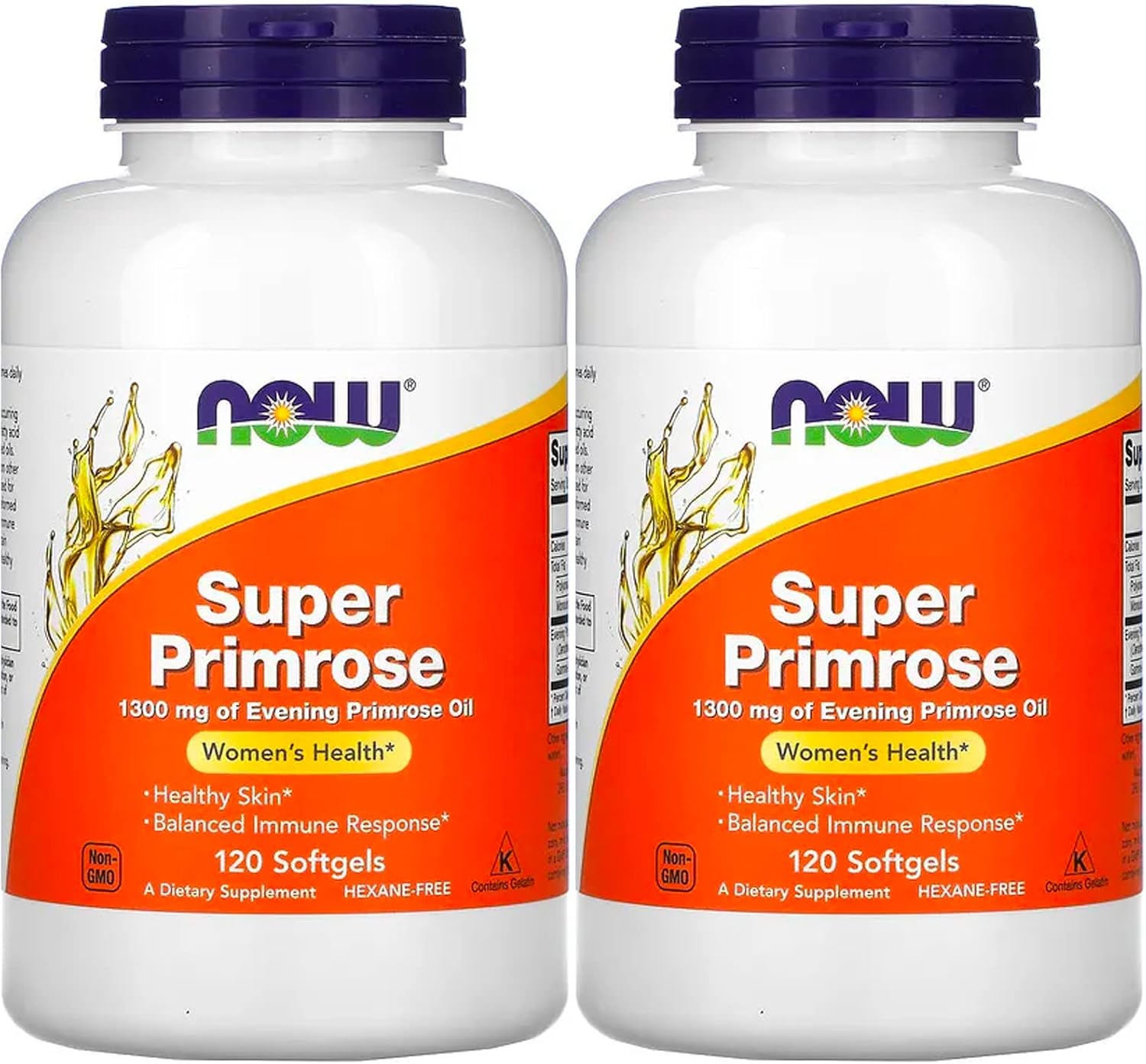 Amazon.com: Now Foods Super Primrose 1300mg, 120 gels (Pack of 2 ...
