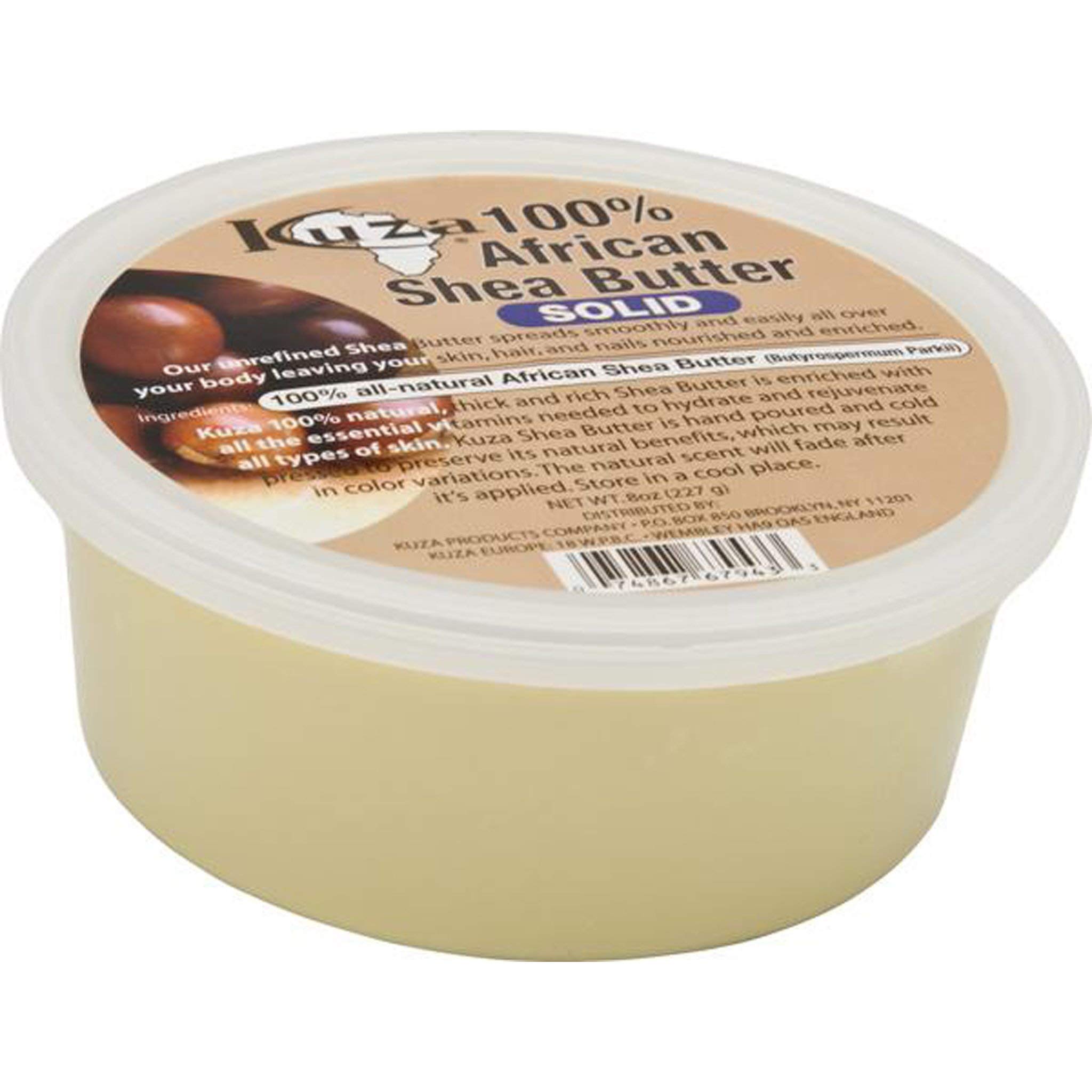 Amazon.com : Kuza 100% Pure African Shea Butter with Borututu, White ...