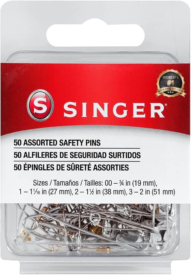 Amazon.com: Singer 00225 Assorted Steel and Brass Safety Pins ...