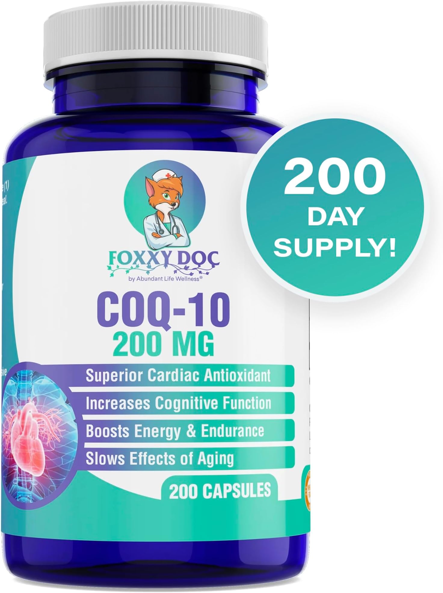 Amazon.com: Dr. Valerie Nelson CoQ10 - Co-Enzyme Q10-200 mg - Excellent ...