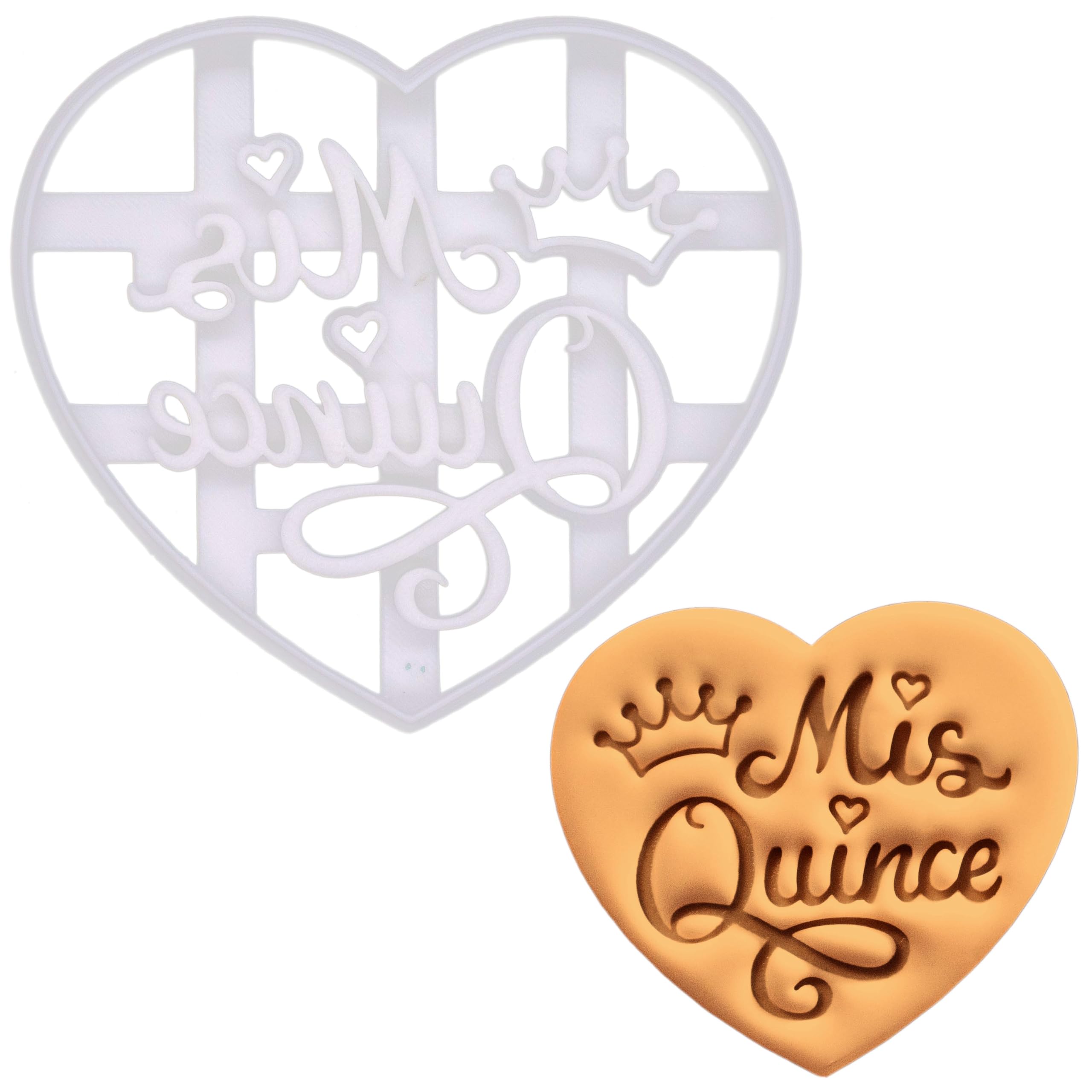 Amazon.com: BAKERLOGY Mis Quince Cookie Cutter - Detailed Biscuit ...
