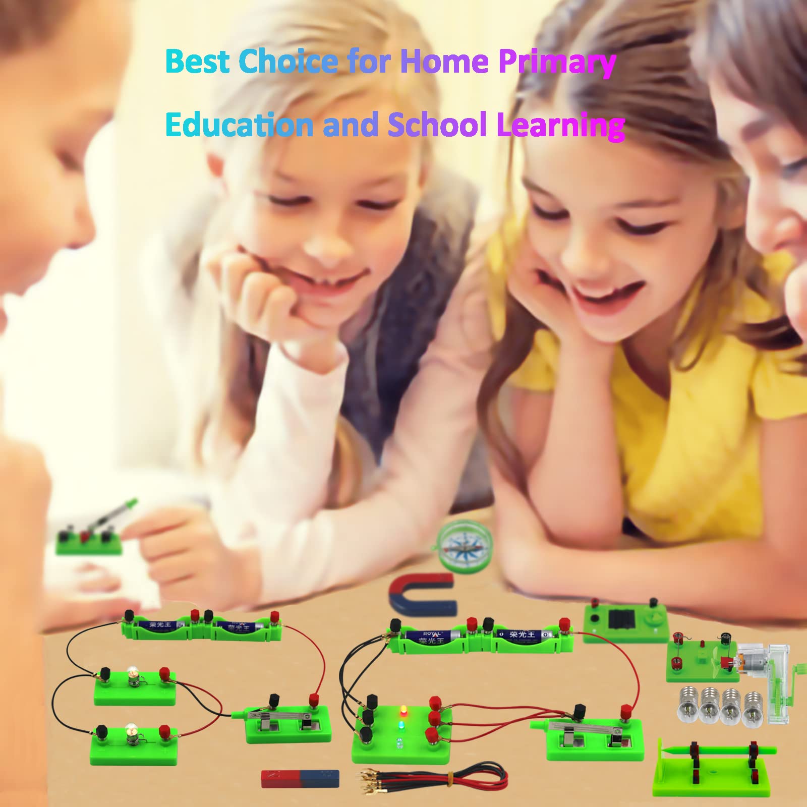 Snapklik.com : Circuits Board For Kids Physics Science Electromagnet Experiment Kit Electricity ...