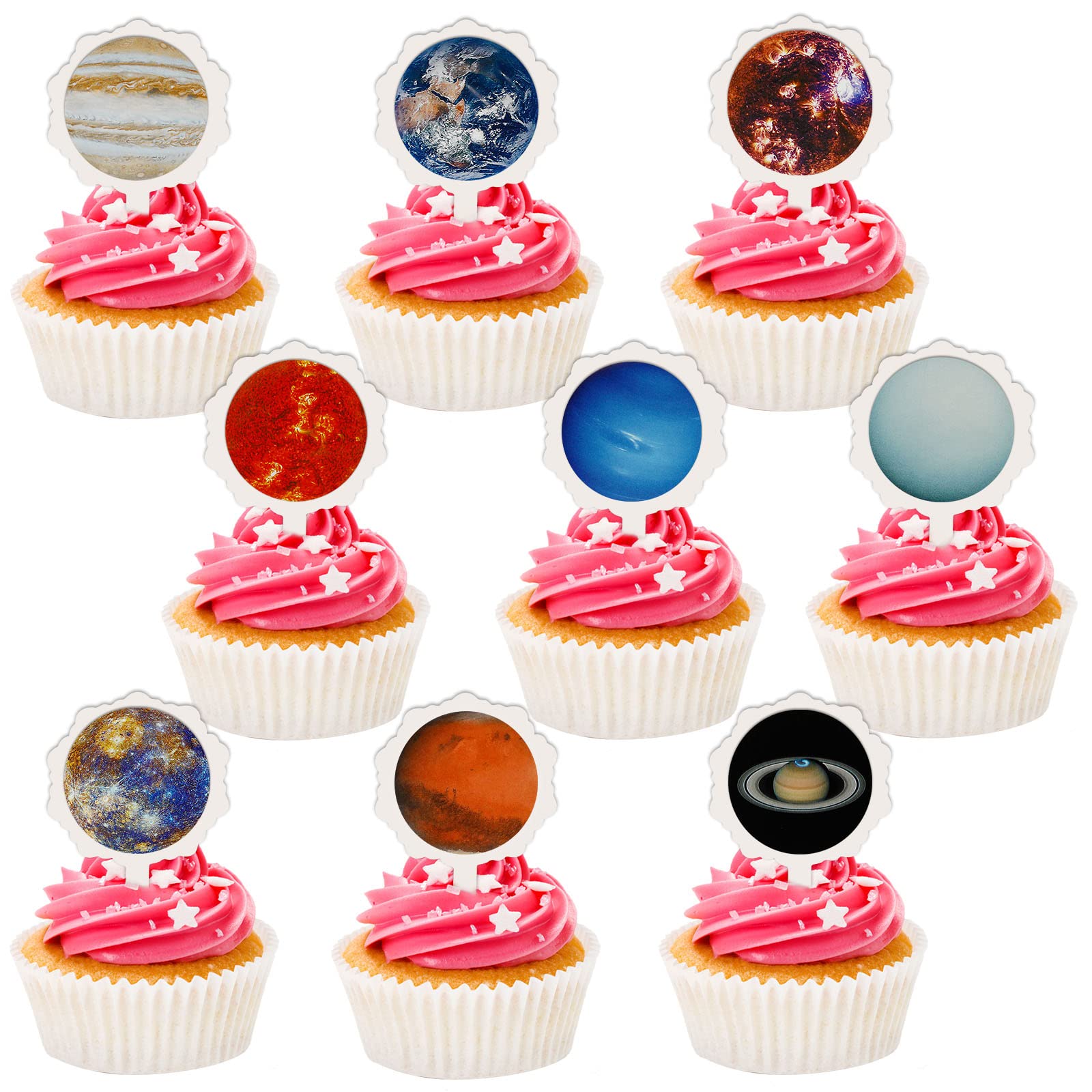 Solar System Cupcake Picks