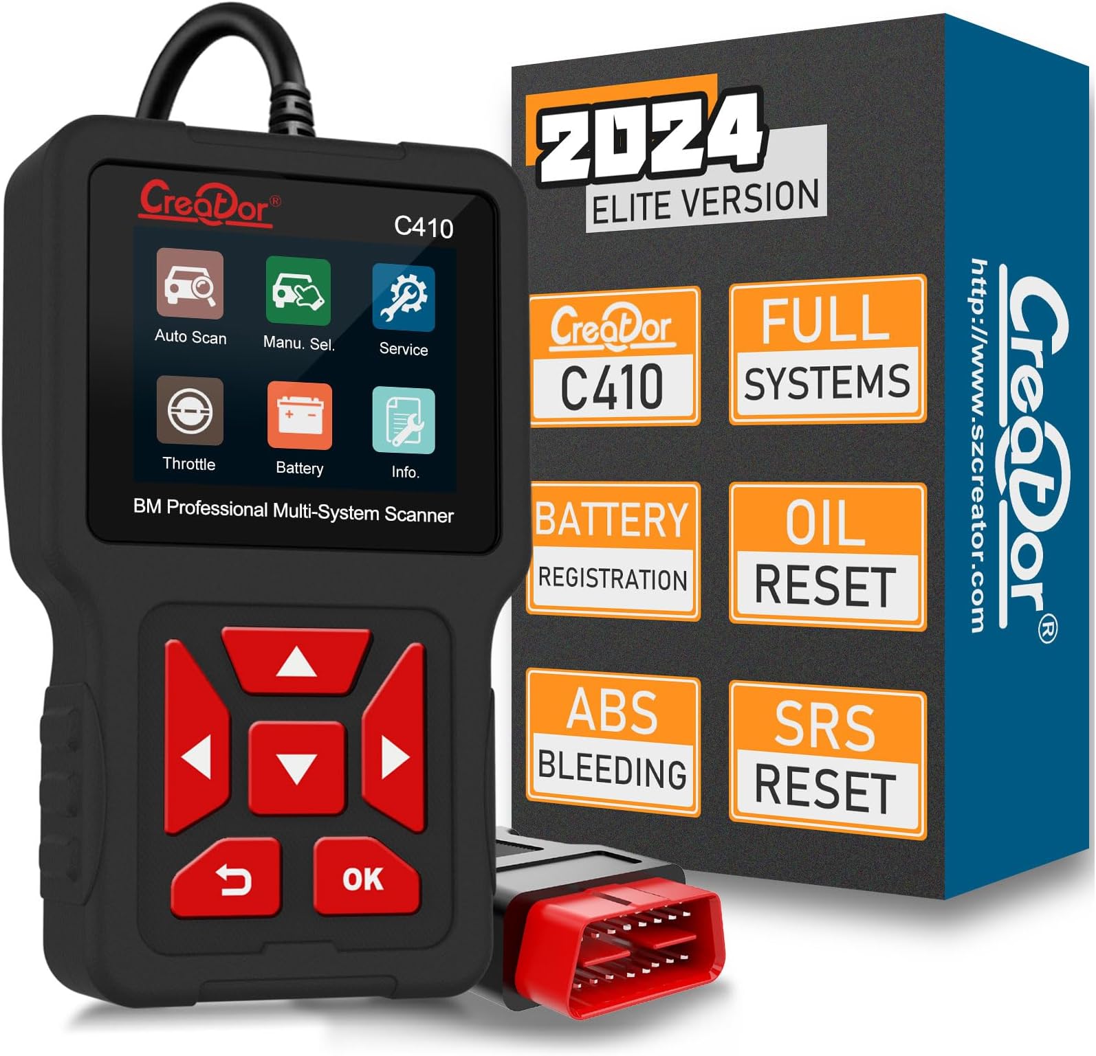 Creator C310+ Code Reader C310 Multi System Scan Tool Compatible for ...