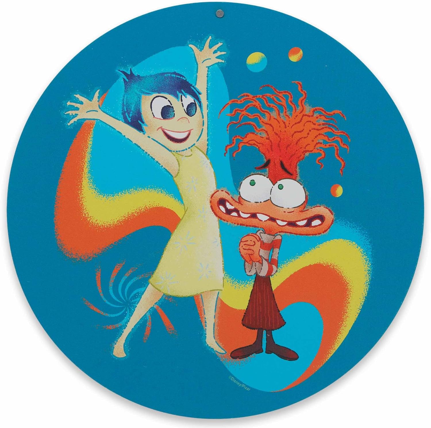 Amazon.com: Disney Pixar Inside Out 2 Joy and Anxiety Friendship Metal ...