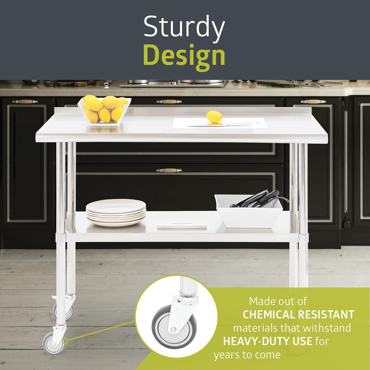 Snapklik.com : Pearington 4" Work Table Caster Wheels For Commercial ...