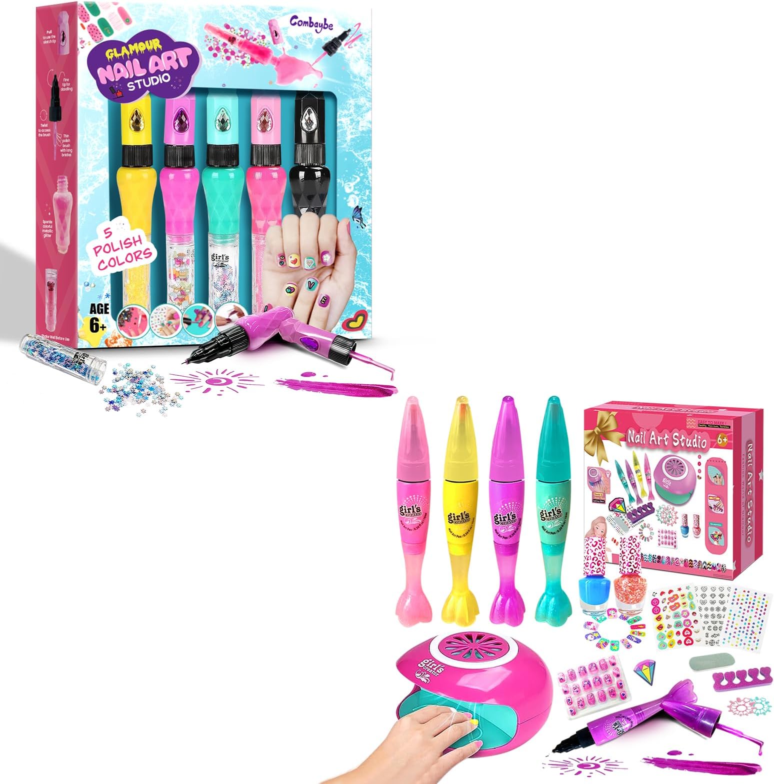 Amazon.com : Kids Nail Polish Set for Girls, Nail Kit for Girls Ages 7 ...