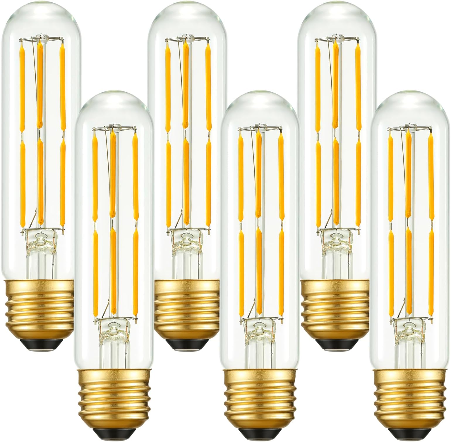 Arberlic 5 Inch T10 LED Bulb,6W Tubular Light Bulb Equivalent E26 led ...