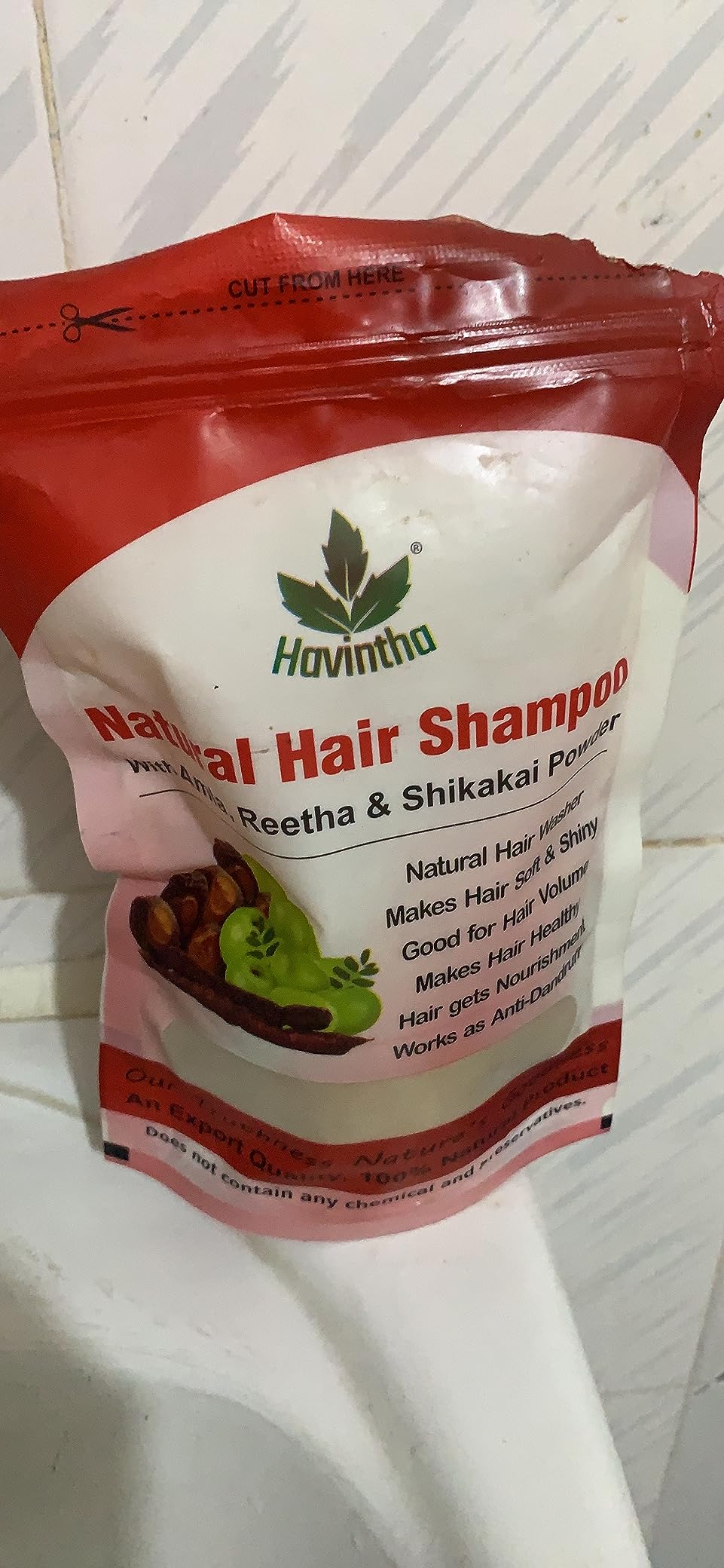 Buy Havintha Natural Hair Shampoo With Herbal Amla Reetha Shikakai ...
