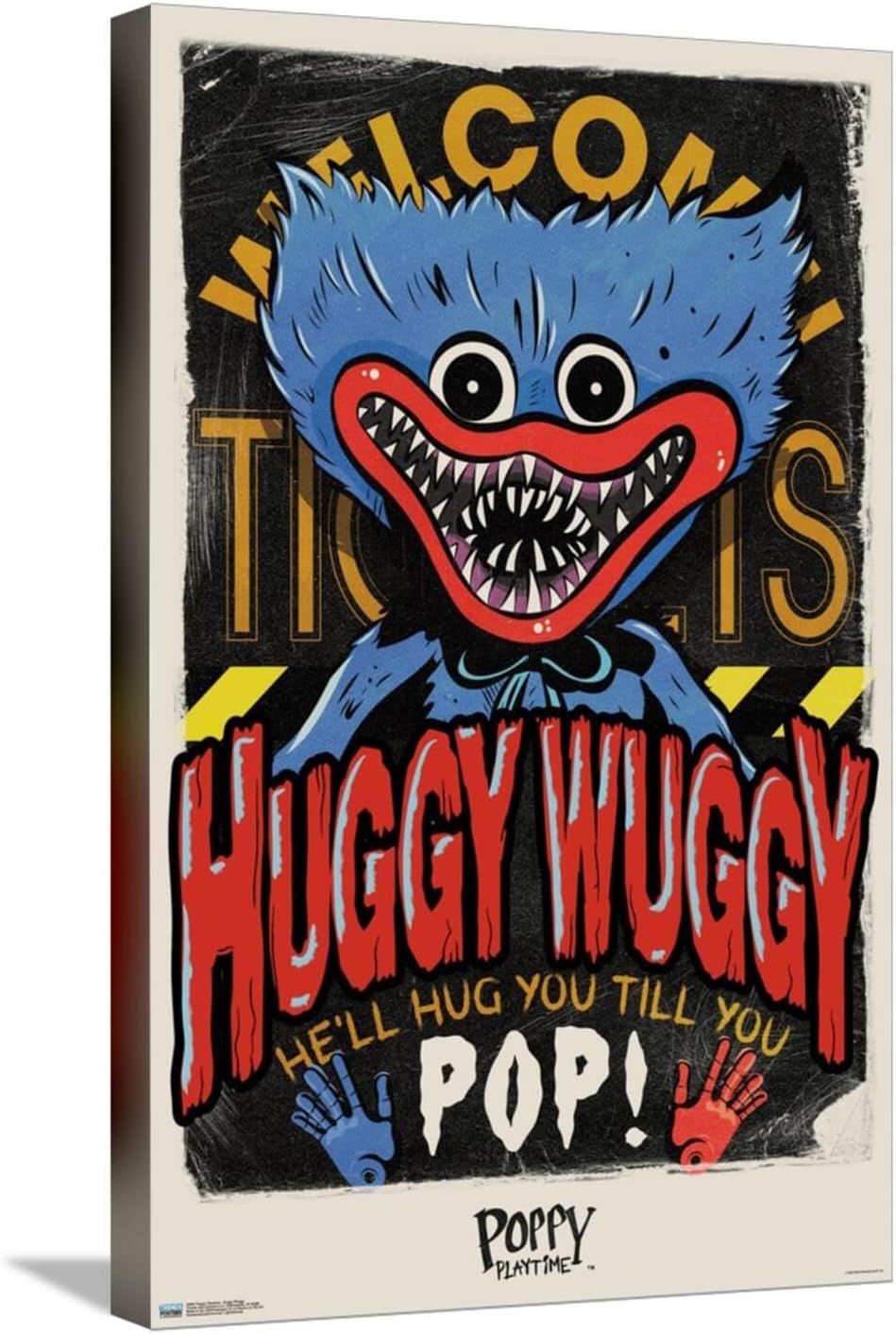 Amazon.com: Trends International Poppy Playtime - Huggy Wuggy Canvas ...
