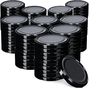 KADAX Jar Lids Ø 66 mm, Secure Metal Lids with Four Threads, Jar Seals ...