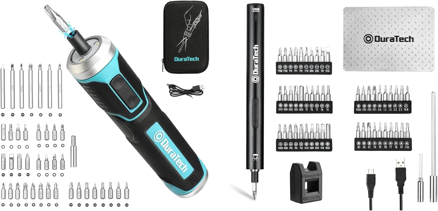 Amazon.com: DURATECH Electric Screwdriver Set : Tools & Home Improvement