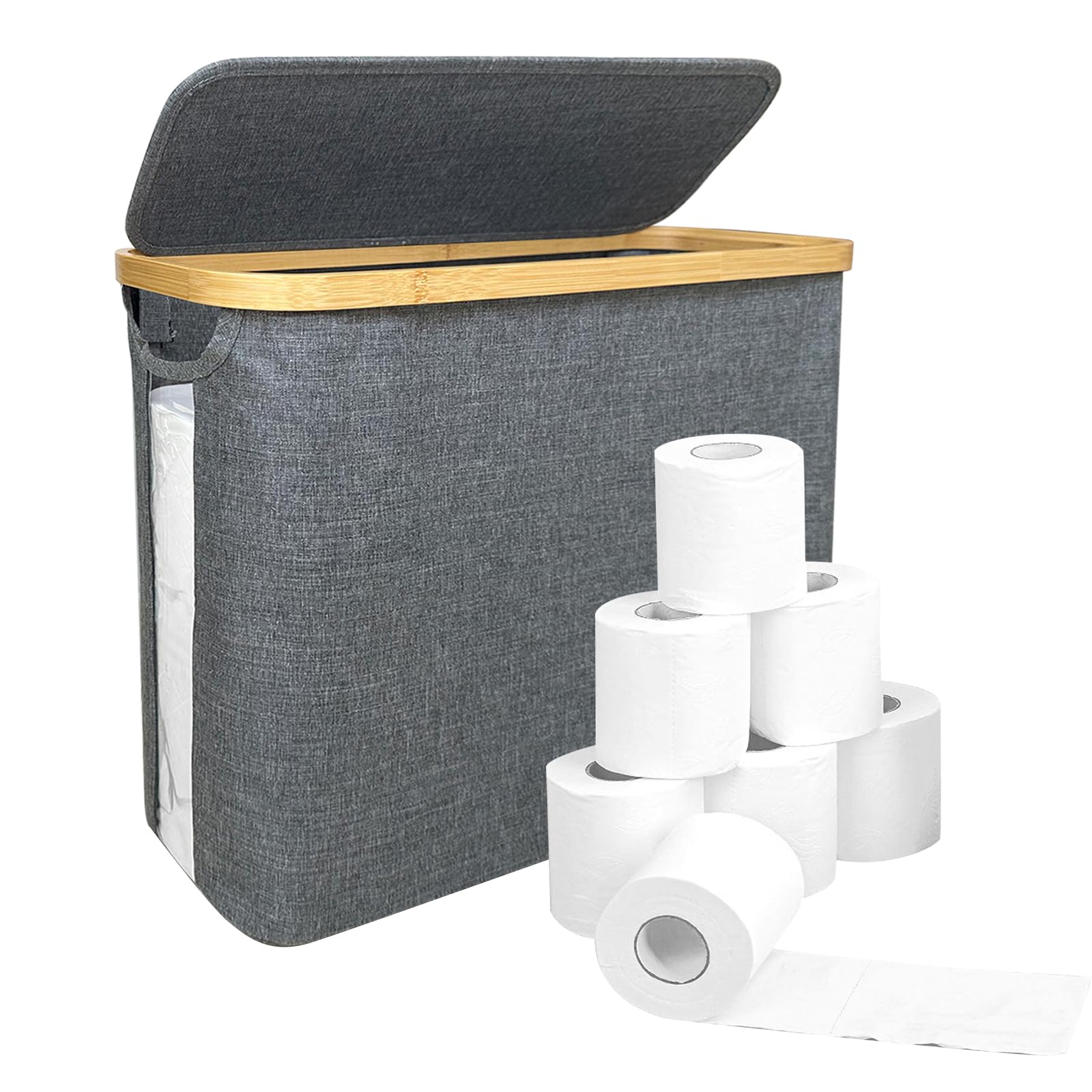 Amazon.com: Toilet Paper Basket, Extra Toilet Paper Storage Bin with ...