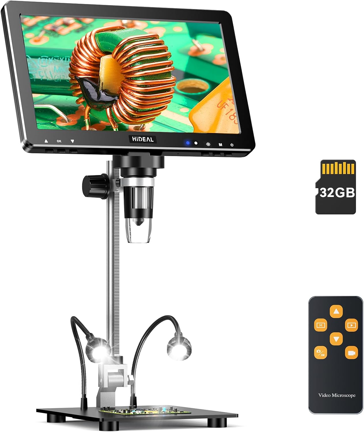 Amazon.com : Hideal HM10 10.1" Digital Microscope: 16MP 1200X HD IPS ...