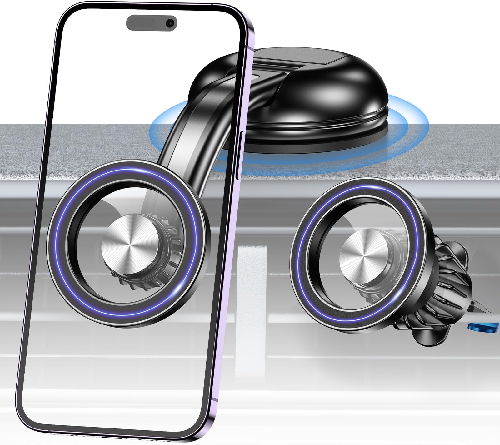 Amazon.com: for MagSafe Car Mount Dashboard【 Windshield + Vent + Dash ...