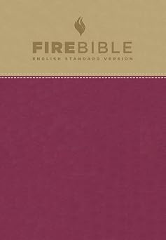 ESV Fire Bible (Flexisoft, Tan/Berry, Red Letter): English Standard ...