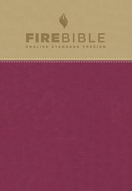 ESV Fire Bible (Flexisoft, Tan/Berry, Red Letter): English Standard ...