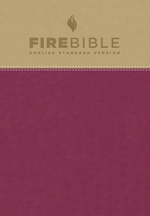 ESV Fire Bible (Flexisoft, Tan/Berry, Red Letter): English Standard ...