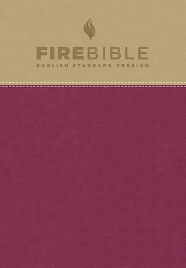 ESV Fire Bible (Flexisoft, Tan/Berry, Red Letter): English Standard ...