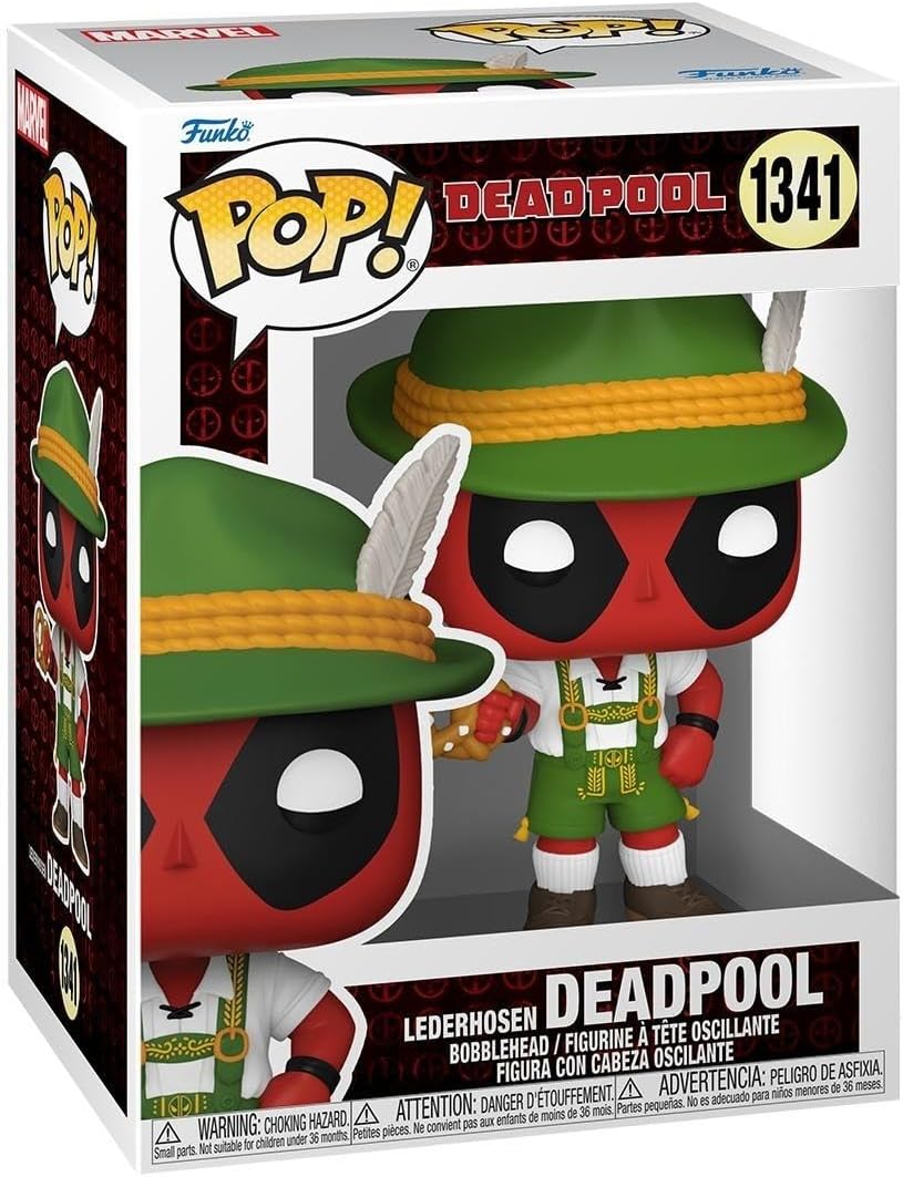 Amazon.com: Funko POP! Marvel: Deadpool - German Beer Fest Server ...