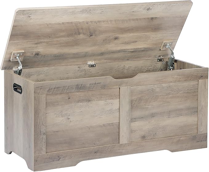 Amazon.com: Timberer 39.4" Storage Chest, Wooden Storage Bench, Lift ...