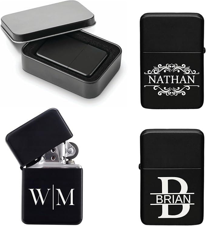 Amazon.com: Ships Next Day, Custom Personalized Lighter with Case ...